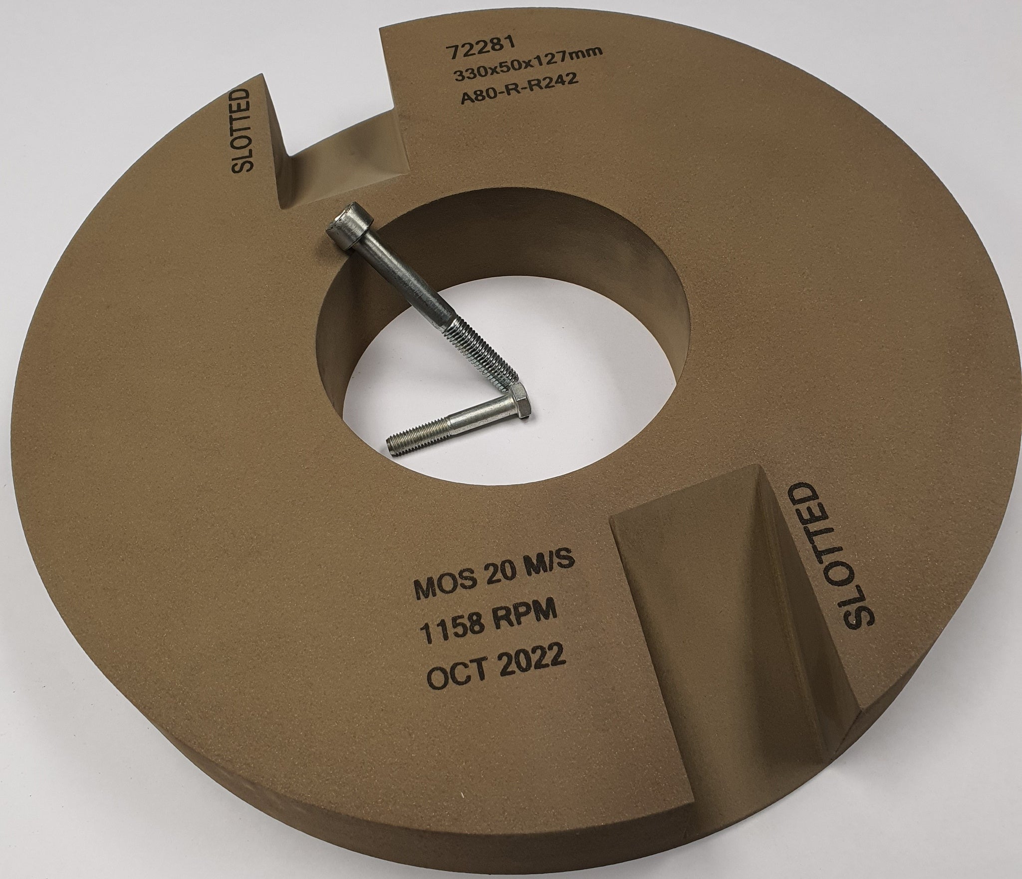 Slotted Regulating Feed Wheel – Atto Abrasives